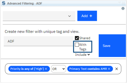 Advanced Filtering User Manual
