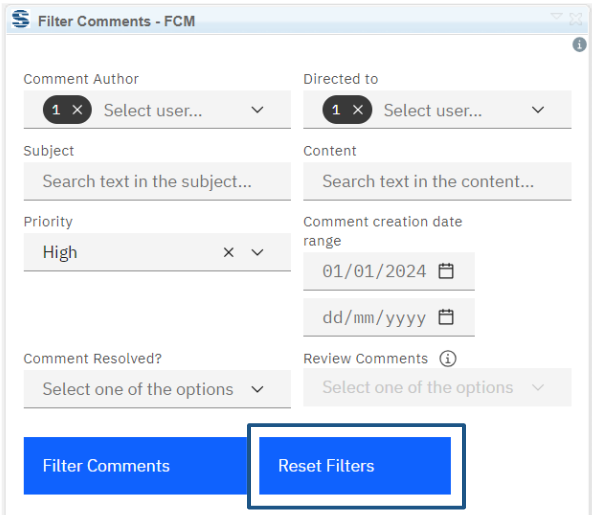 Filter Comments User Manual