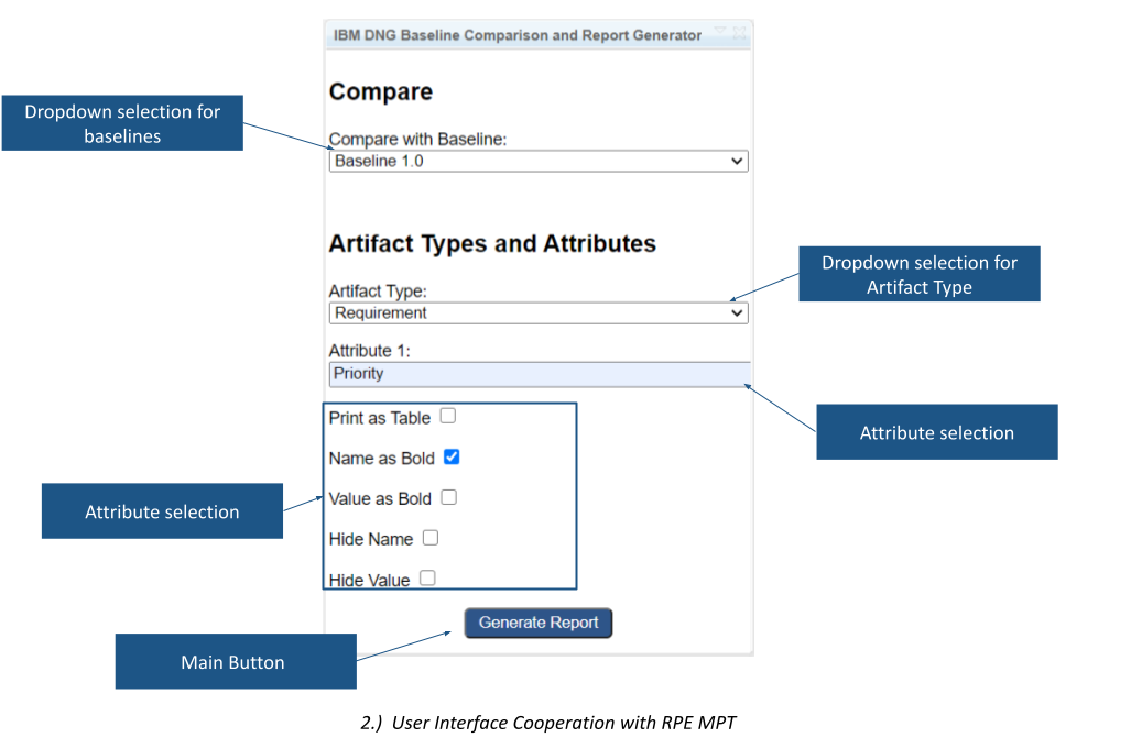 Softacus - Report Generator View